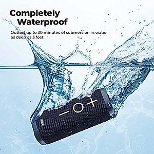 Tribit StormBox Bluetooth Speaker - 24W Portable Speaker, 360° Full Surround Sound, Enhanced Bass, Wireless Dual Pairing, IPX7 Waterproof, 20-Hour Playtime, 66ft Bluetooth Range Outdoor Speaker