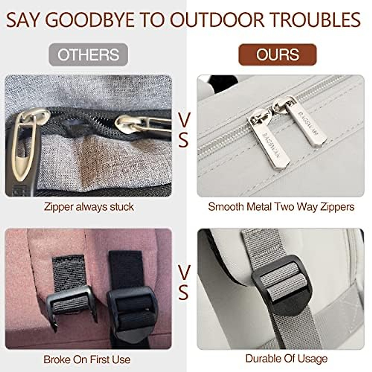 BAGSWAN Women Computer Backpack Nurse Bags: 15.6 Inch laptop Travel Work Bag Professional Waterproof Teacher SchoolBag with USB Port for Business College Backpack Carry on Bookbag for Women Gift(GREY)