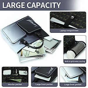 BE SMART Men Laptop Gradient Backpack, Stylish Large Capacity Handbag with Reflective Strap, Waterproof Anti-Theft Durable Briefcase Fits 15.6 Inch Computer for Work Business and Travel