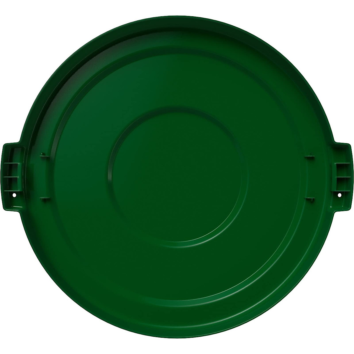 SPARTA Bronco Waste Container Trash Can Lid, Round Trash Bin for Disposal, 32 Gallons, Green