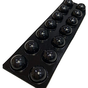 Black Adhesive Bumper Feet - Made in USA – Rubber Isolation Pads for Speakers, Subwoofers, Home Theater, Electronics, Audio Equipment – 14 Piece