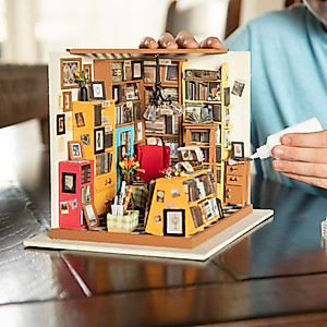 Fat Brain Toys DIY Miniature Model Kit: Harper's Library - Crafting Kit for Teens & Adults