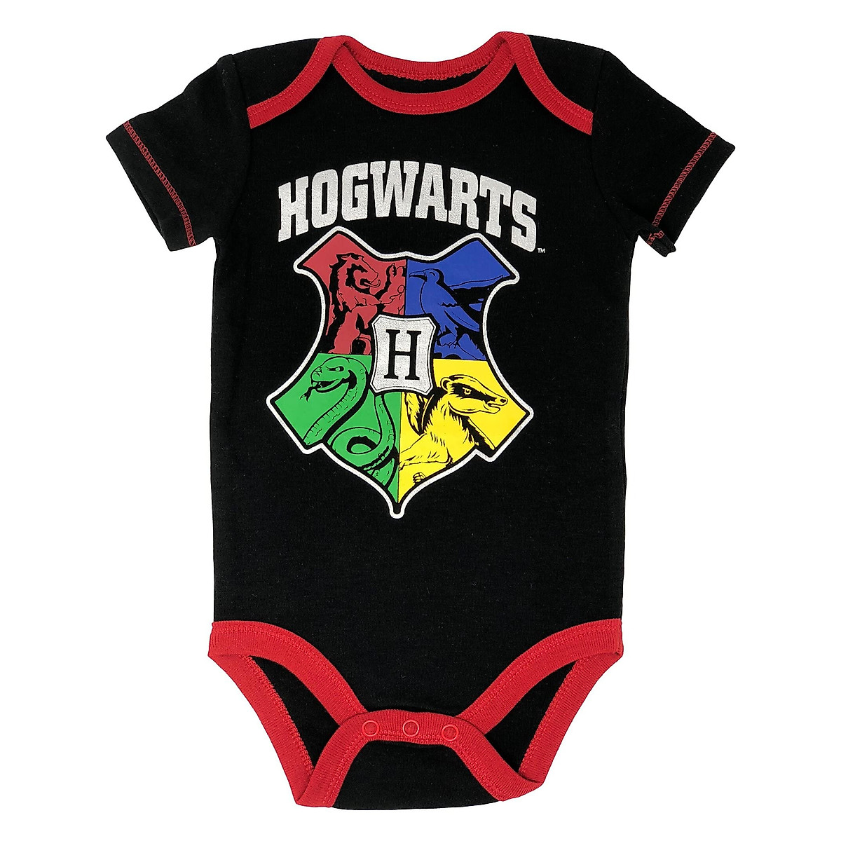 Warner Bros. Harry Potter Baby Boys' 5-Pack Bodysuits Hogwarts Gryffindor (3-6 Months)