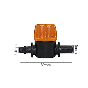 Greenhouse Micro Drip Irrigation 3 Sets of Cross 360 Degree Atomizing Nozzles with 6 Mm 6 Mm to 4/7 Mm Hose Connection Valve Garden Irrigation Watering Kit