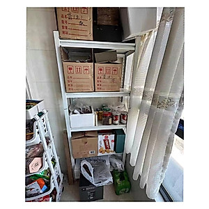 Boncun 5 Tier Utility Shelves Metal Storage Shelves Garage Shelving Unit Adjustable Garage Storage Shelves Storage Racks Heavy Duty Shed Shelving (Black, 5 Tier)