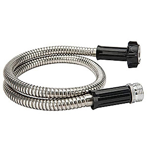 Yanwoo 304 Stainless Steel 20 Feet Garden Hose with Female to Male Connector, Lightweight, Kink-Free, Heavy Duty Outdoor Hose (20ft)
