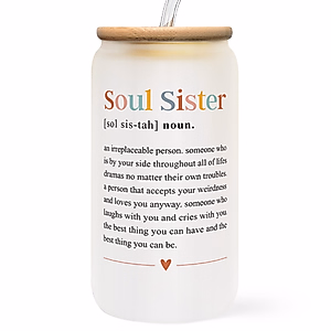 Gifts for Friends Female - Friend Gifts for Women Birthday, Birthday Gifts for Women Friendship - Friendship Gifts for Women Friends, Bestie Gifts for Women, Gifts for Best Friends - 16 Oz Can Glass