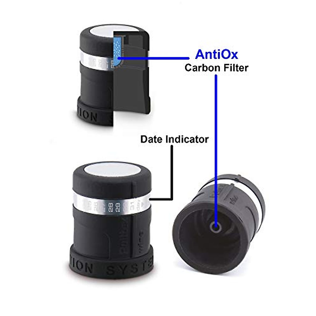 Wine Preserver and Stopper by PullTex│Save Your Open Wine and Keep it Tasting Fresh For Up To 10 Days with Our Patented System of Preventing Wine Oxidation│1000 Uses Guaranteed