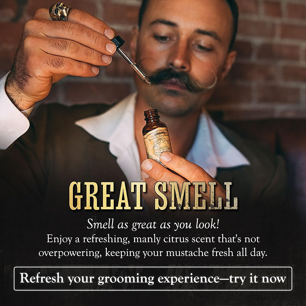 THE VINTAGE GROOMING CO. Mustache Wax Remover Night Fury Oil by Death Grip - Get Wax Out Of Your Handlebar Moustache Or Beard | Mustache Cleaner Kit