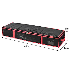 BoxLegend Wrapping Paper Storage Container – Fits up to 20 Rolls 1 3/8” Diam. - Underbed Gift Wrap Organizer Bags, Wrapping Paper Rolls, Ribbon, and Bows - Under Bed