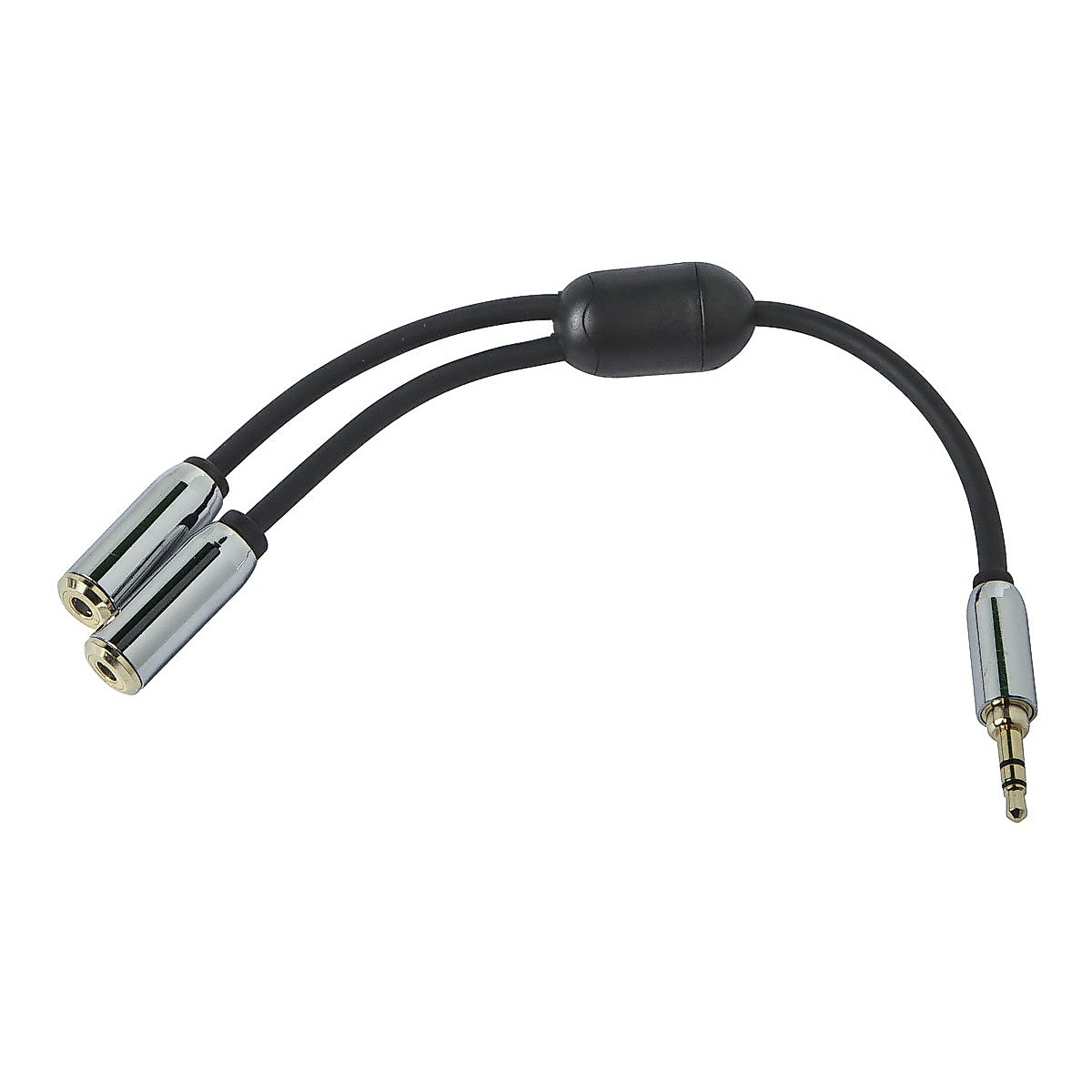 Monoprice 6-Inch 3.5mm Stereo Splitter for Mobile - Retail Packaging