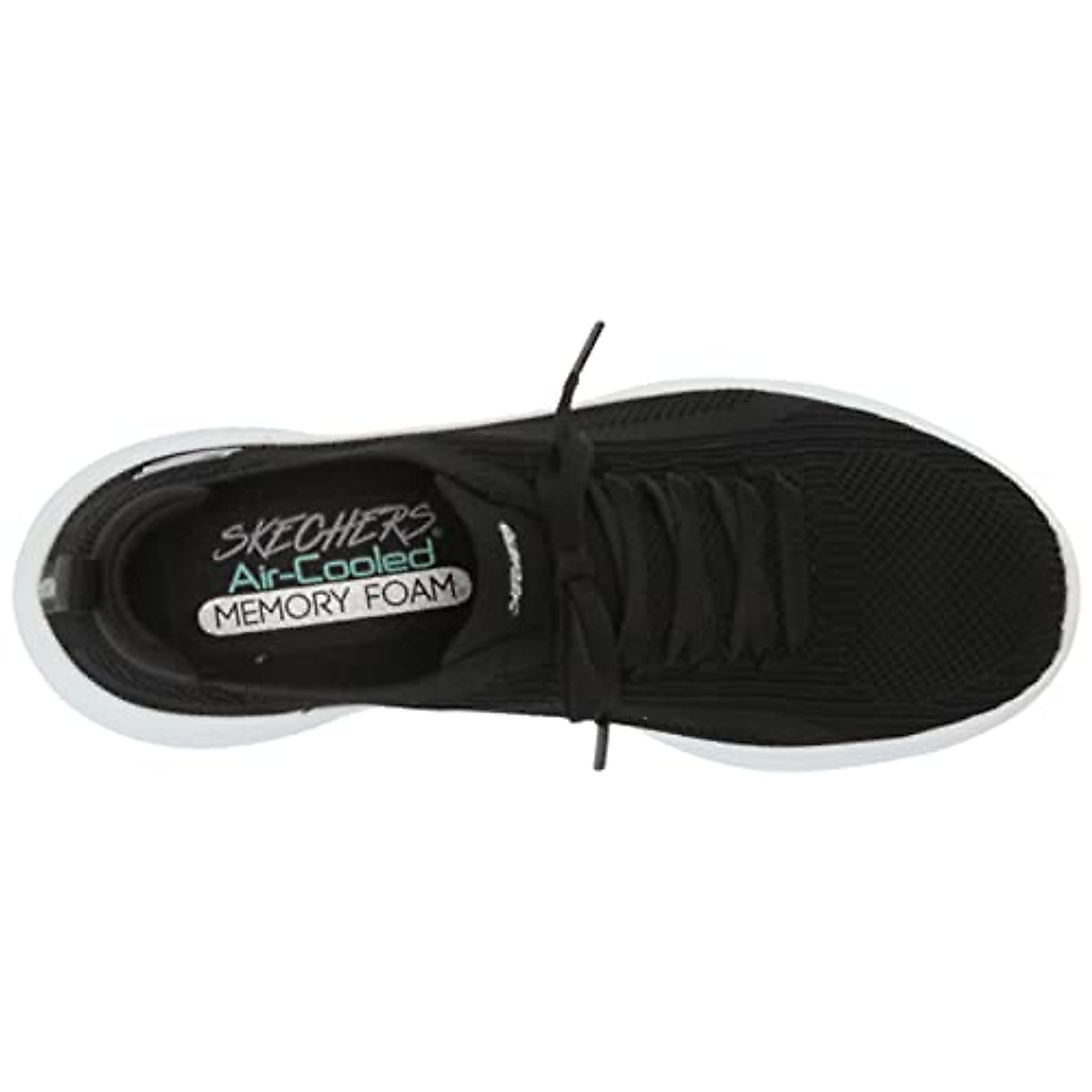 Skechers Sport Women's Women's Big Plan Sneaker, Black/White=BKW, 8.5