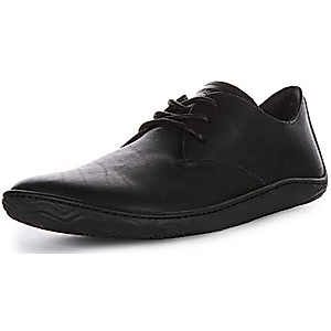 Vivobarefoot Addis Oxford Men's Formal-Casual Comfort Outsole Sneakers (Black, Size 10)