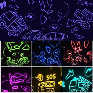 Baby Night Light,Star Night Light Projector Cars Toys for Boys,Christmas Birthday Kids Gifts for 2-10 Year Olds Boys Nursery Children,Cool Stuff (Black-Car&Star)