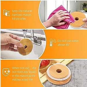 RANDY 4-Pack Beer Can Glass Cup, 16 oz Iced Coffee Drinking Cups with Bamboo Lid and Glass Straws, Glass Tumbler for Cocktail, Whiskey, Soda, Tea, Water