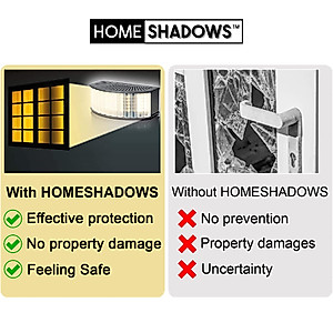homeshadows Attendance Simulator - DIY Home Security System That Casts Shadows on Curtains or Walls to Deter burglars Before They Try to Break in - Security Light for Home Safety - Apartment Security