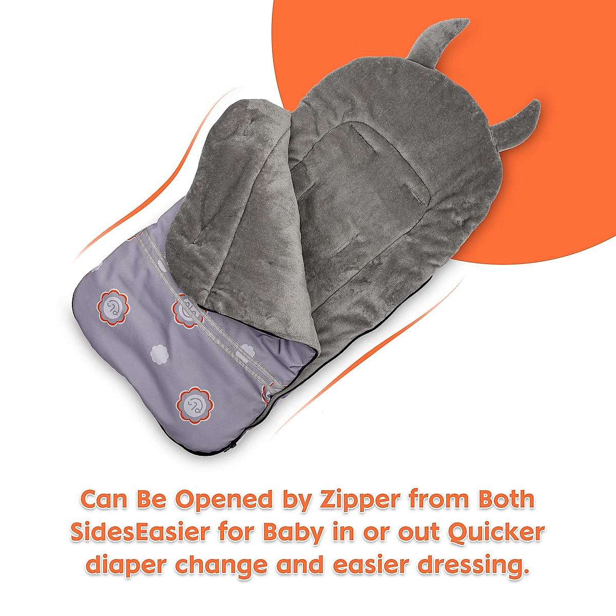 Baby Warm Bunting Bag, Infants Sleeping Bag Winter Car Seat Cover for Baby, Winter Protection for Baby Car Seats and Strollers