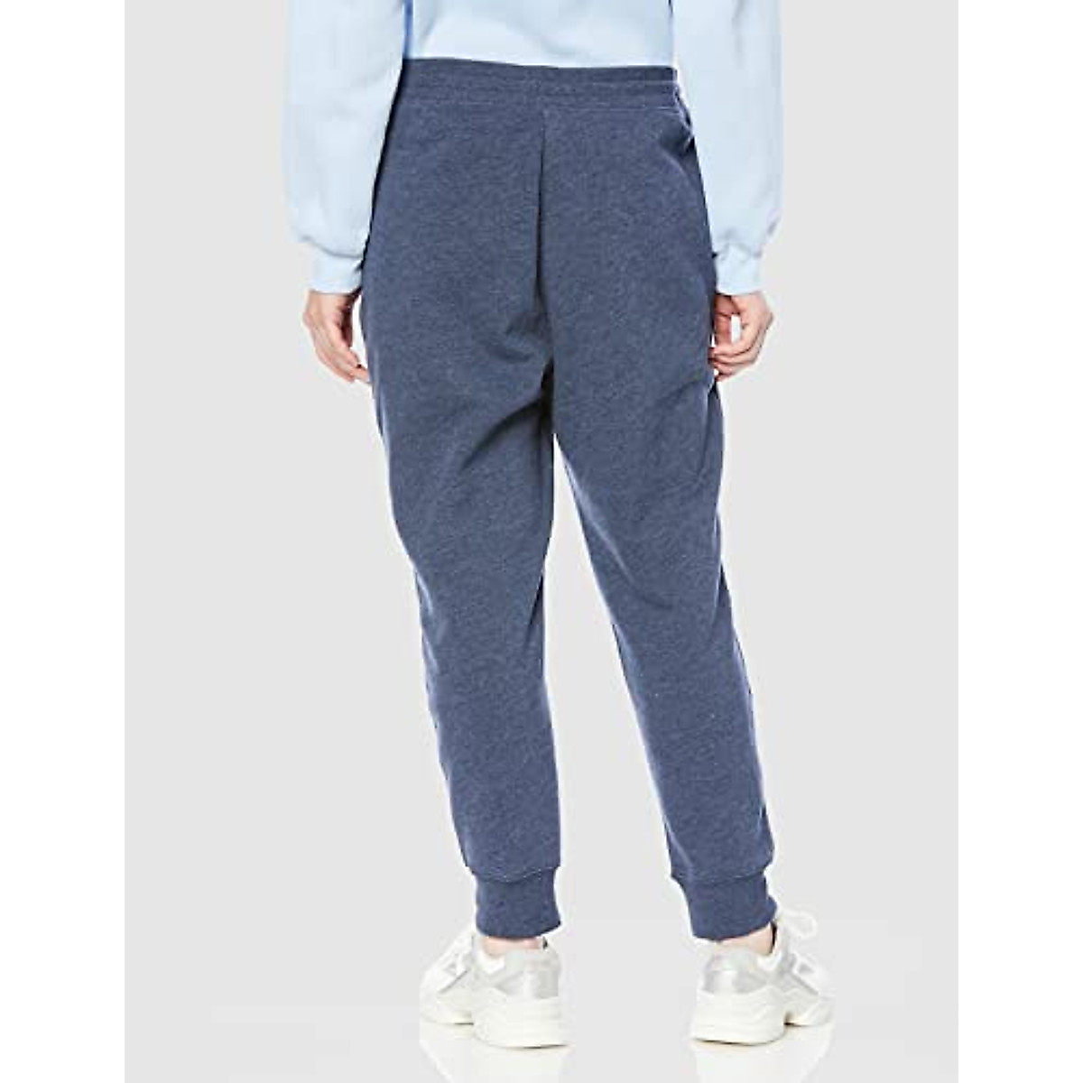 Amazon Essentials Women's French Terry Fleece Jogger Sweatpant (Available in Plus Size), Navy Heather, Small