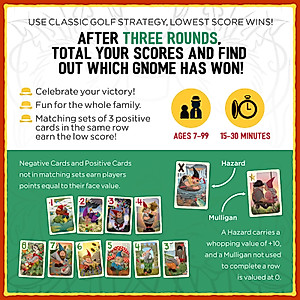 Grandpa Beck's Games Gnoming A Round | Fun Family Card Game | Enjoyed by Kids, Teens, & Adults | from The Creators of Cover Your Assets - 2-7 Players, Ages 7+