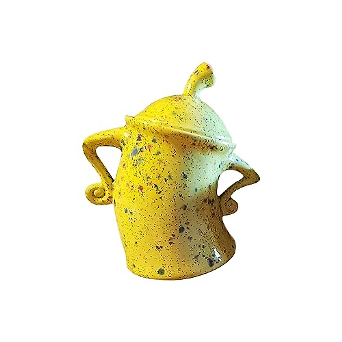 Canister with Attitude,Cute Cafe Sassy Canister,Airtight Ceramic Kitchen Storage Canisters for Food with Lids,Perfect for Coffee Tea Sugar Spices and More Food Jars (yellow)