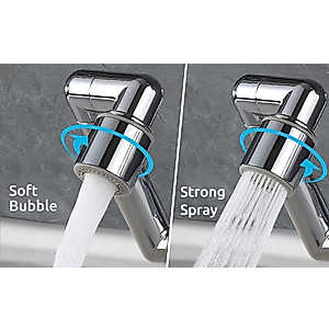 2 Pack Aihaomai 1440° Swivel Faucet Extender (1080°+360°+ Stretch),Faucet Attachment,Sink Faucet Attachment with 2 Water Modes for Kitchen or Bathroom,Foldable Sink Aerator