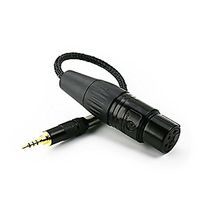 NewFantasia 2.5mm Trrs Balanced Male to 4-pin XLR Balanced Female Headphone Audio Adapter for Astell&Kern AK240 AK320 AK380 for onkyo DP-X1 FIIO X5III XDP-300R