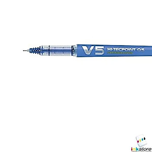 Pilot V5 liquid Ink Refillable Rollerball Pen - Black