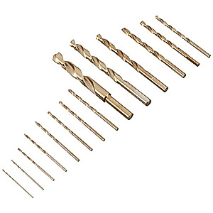 Amazon Brand - Denali 14-Piece Pilot Point Drill Bit Set with Carry Case