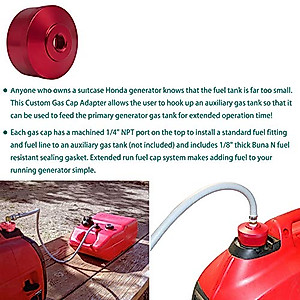 EnRand Magnetic Dipstick Oil Dip Stick & Mess Free Oil Change Funnel & Extended Run Gas Cap Compatible to Honda EU2200i Generator