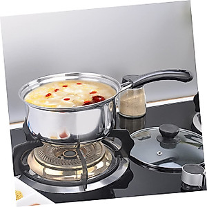 Angoily Single Handle Small Stainless Steel Sauce Pan Single Handle Pot with Lid Single Handle Soup Pot Small Soup Pot Cooking Soup Pot Cooking Saucepan Small Milk Saucepan