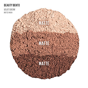 Kaja Beauty Bento Collection - Bouncy Eyeshadow Trio | Burnt Sandy Brown Tones, Travel Size, 13 Velvet Dream, 2019 Allure Best of Beauty Award, 0.03 Oz