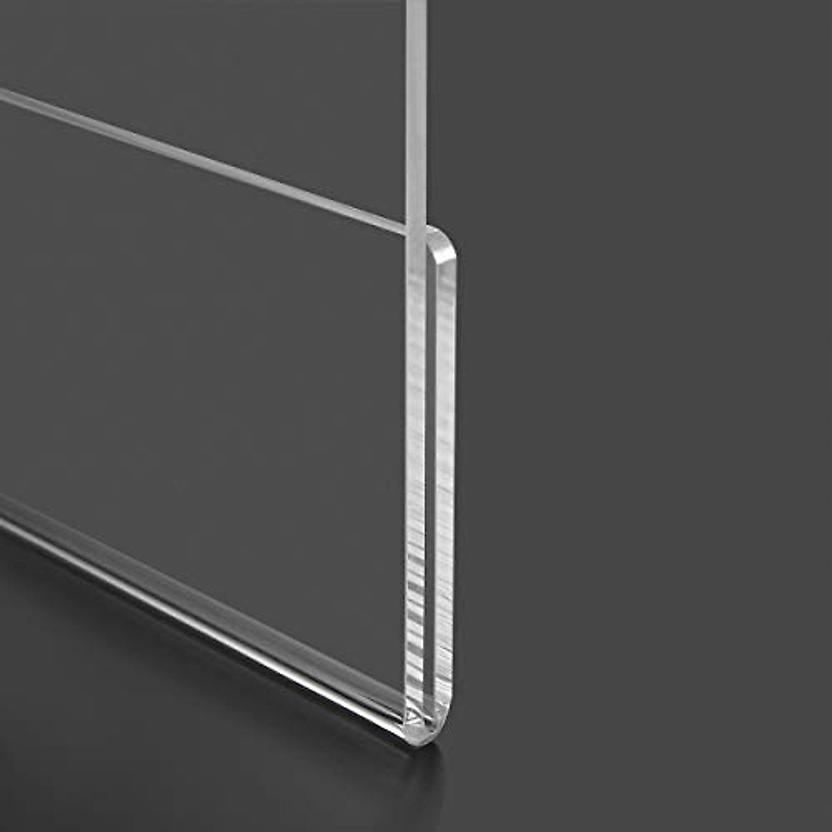 HIIMIEI 12 Pack Clear Acrylic Wall Mount 8.5x11 Sign Holder, Portrait Door Plexiglass Display Sign Holder Adhesive with 3M Tape, Plastic Photo Ads Frames Used in Office Hospital Hotel Store