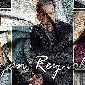 Soft Fleece Throw Blanket with 18"×18" Pillow Case, 3D Print Lightweight 40"×50" Flannel Blanket Warm Plush Blanket for Living Room Bedroom (Cool)