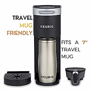 Keurig K-Mini Single Serve K-Cup Pod Coffee Maker (Black) Bundle with Cleaning Cups (5 Cups) - (2 Items)
