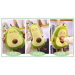 EHOTONG Avocado Plush, Food Pillow Cute Funny Fruit Throw Pillows Stuffed Toy, 17.7''
