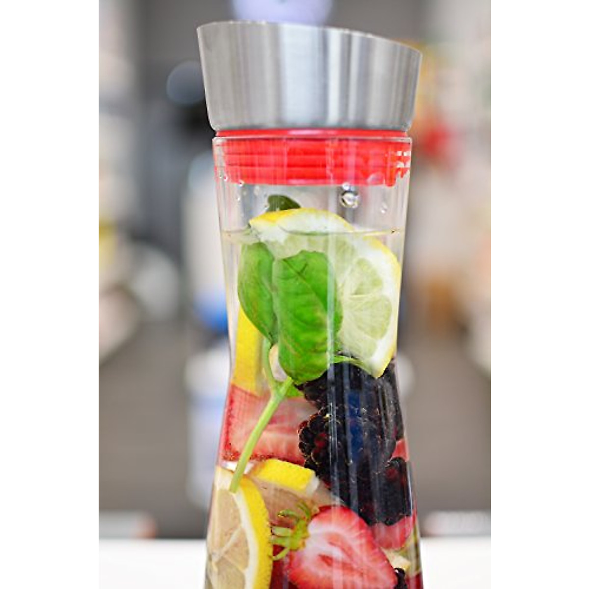 Grosche RIO Glass Water Pitcher and Drink Infuser 1000ml, 32 Oz.