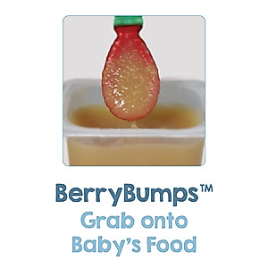 RaZbaby RaZberry Infant Training Spoon, 6m+ (Red & Blue, 2 Count (Pack of 1))