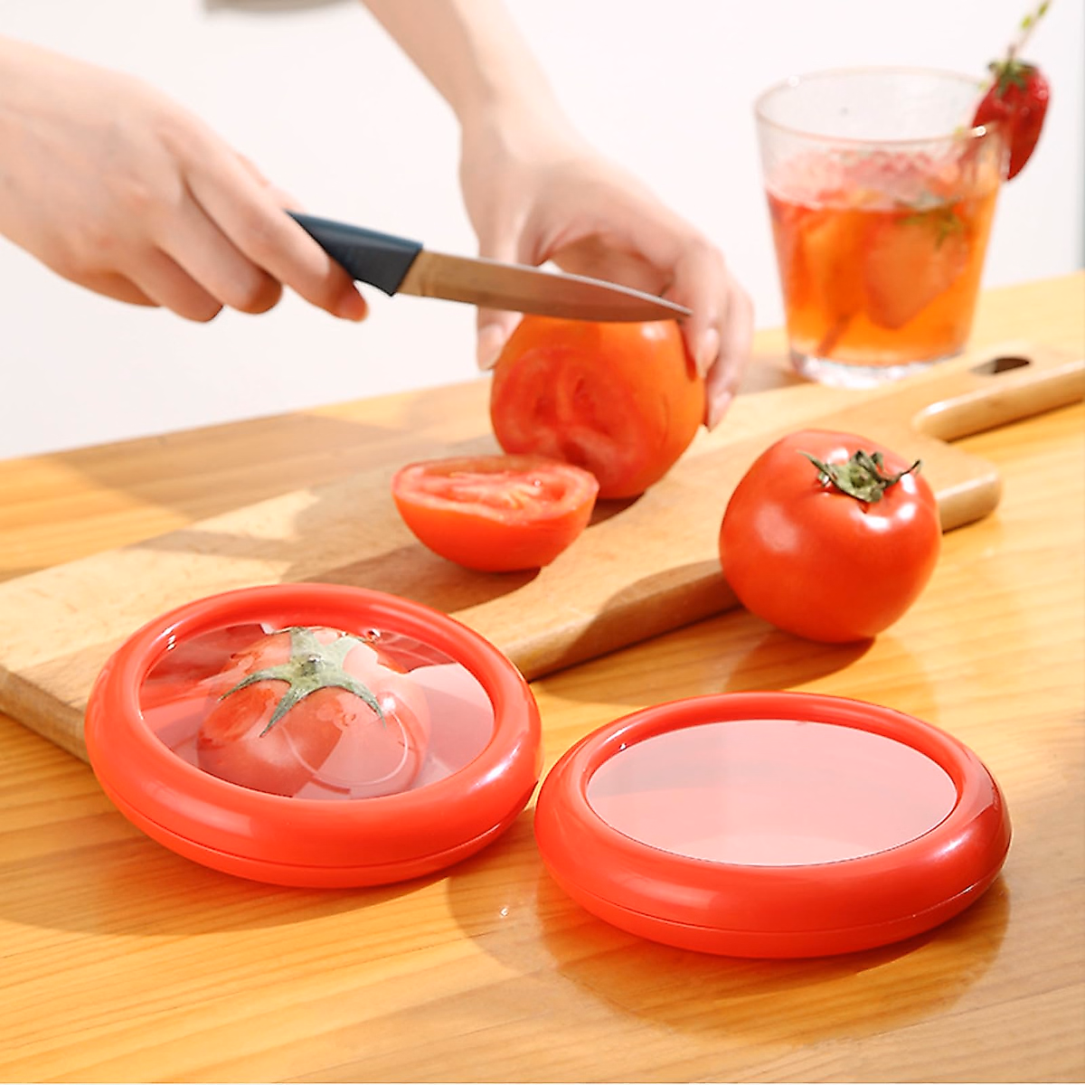 Silicone fruit storage box,Fruit and vegetable antioxidant storage box,Refrigerator silicone fruit and vegetable storage container set (4 pieces)