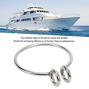 Yuecoom Anchor Retrieval Ring, 8mm Stainless Steel Marine Anchor Retrieving System for Boat Yacht Fishing