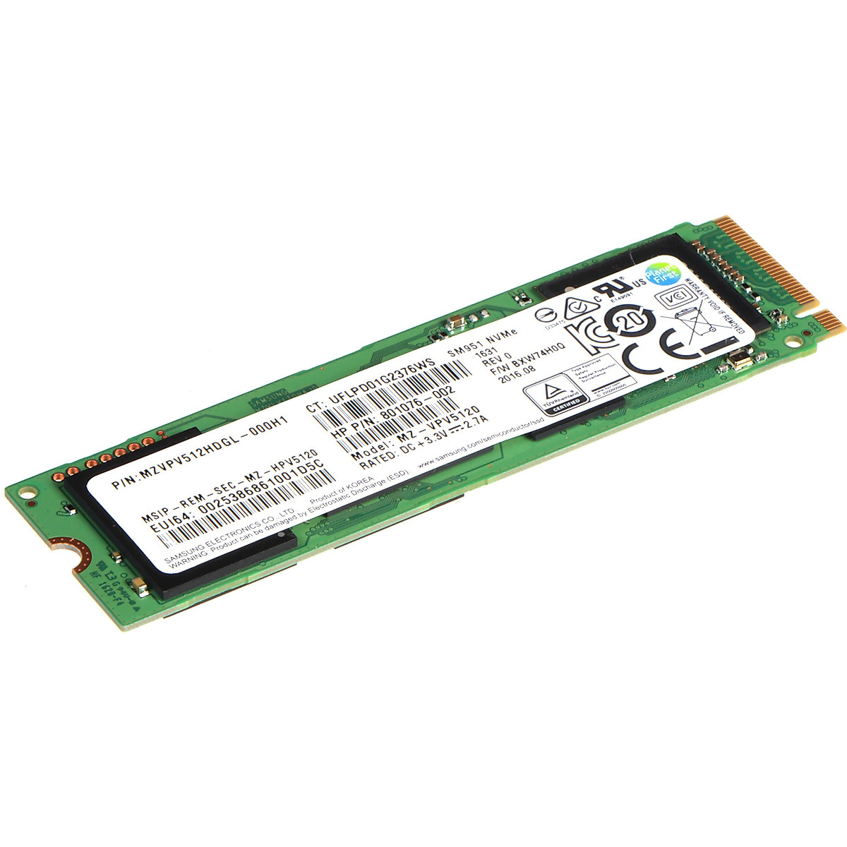 Lenovo Memory SSD 512GB M.2 PCIe3x4, 00UP440
