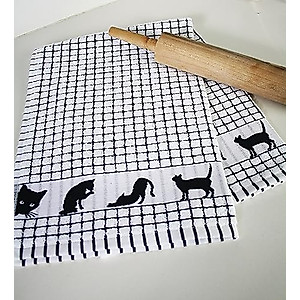 Samuel Lamont Poli-dri Jacquard Tea Towel Cat