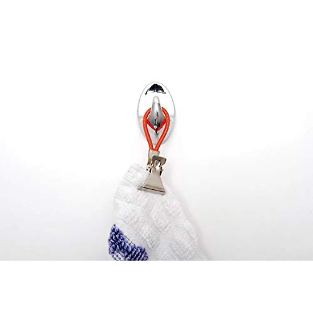 Kleiber 5 x 2 x 1 cm Towel Clip Hanger, Pack of 3, Red