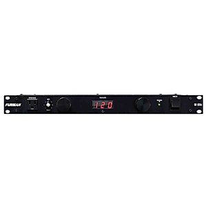 Furman M-8Dx Merit Series Power Conditioning, 15 Amp, 9 Outlets with Wall Wart Spacing, Pullout Lights, Digital Voltmeter