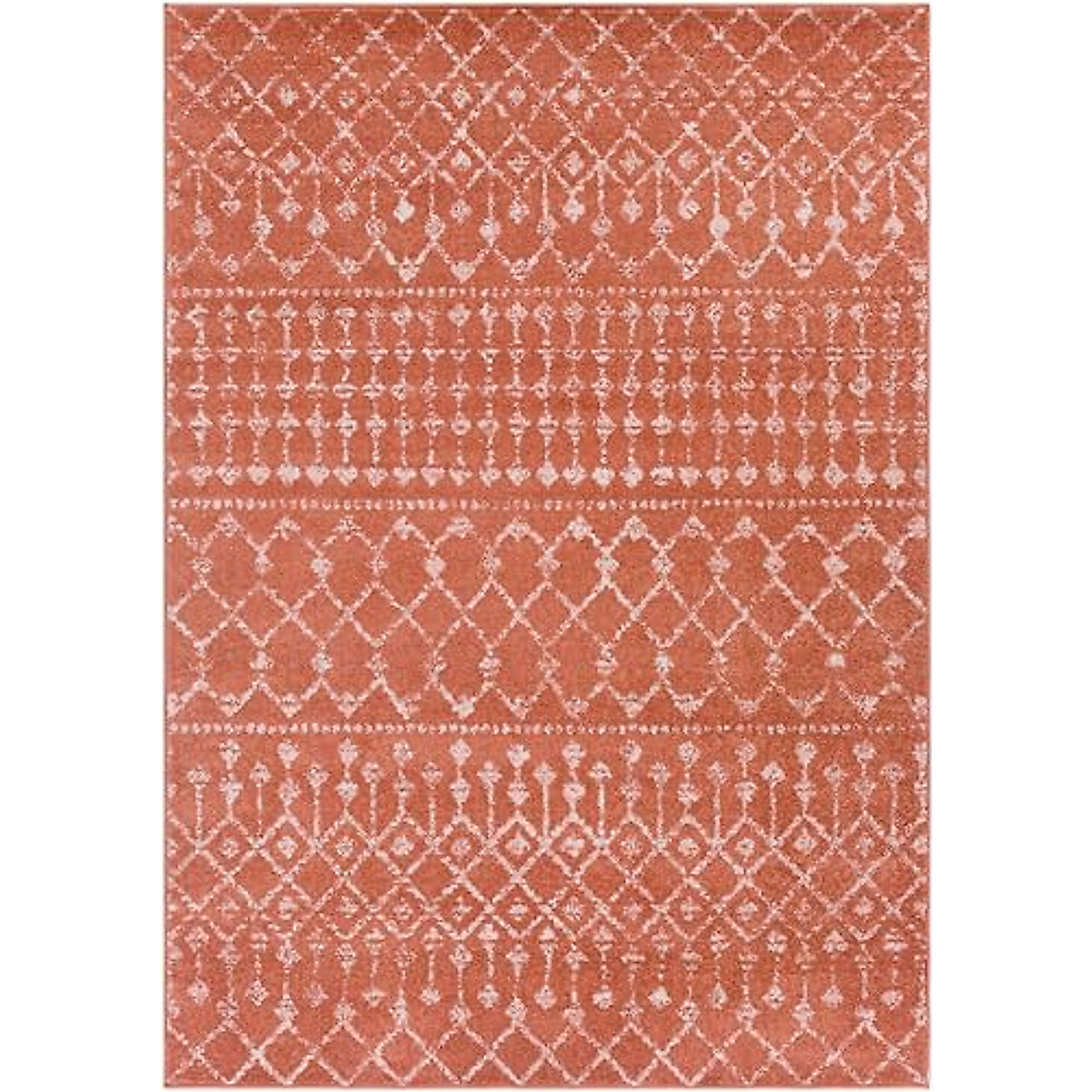 Livabliss Elsie Global Bohemian Area Rug,6'7" x 9',Burnt Orange