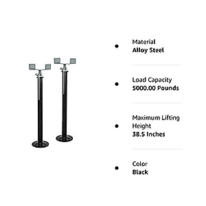WEIZE Slide Out Support Jacks - 20.5'' to 38.5'' Slide Out Stabilizers for RV, Camper and Travel Trailer, Supports Up to 5,000 lbs, 2 Pcs