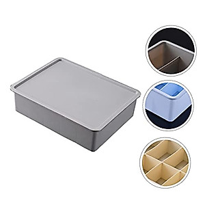 Cabilock Desk Divider 1PC Box storage box with lid cabinet drawer desk drawer storage plastic drawers underwear drawer dividers Socks Storage Organizer storage cubes with lid Bra Organizer