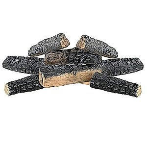 Youlian PR 8 Small Pieces Ceramic Fiber Logs Propane Gel Ethanol or Gas Fireplace Logs All Types of Indoor, Gas Inserts, Ventless & Vent Free, Electric, or Outdoor Fireplaces & Fire Pits