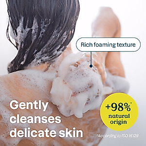 ATTITUDE Body Wash for Sensitive Skin with Oat and Argan Oil, EWG Verified, Dermatologically Tested, Vegan, 16 Fl Oz