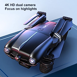 Wltoys YP1 Mini Drone 4K HD Camera Four-sided Obstacle Avoidance Air Pressure Fixed Height Professional Foldable Quadcopter Toys (4k-B-single shot)