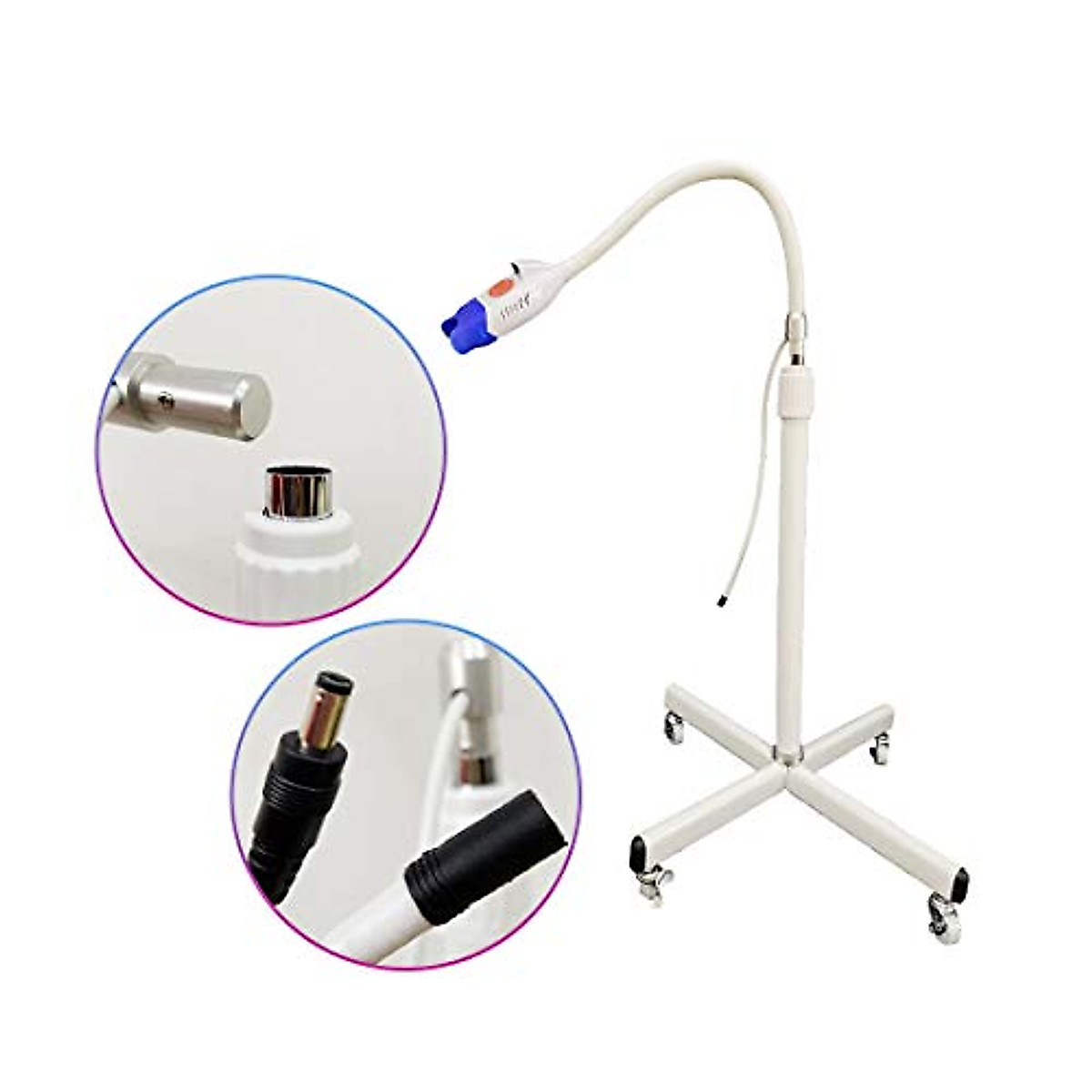 Lolicute Dental Teeth LED Whitening Lamp Bleaching Mobile Teeth Bleaching LED Accelerator Lamp Blue/Red Light 2 Colors 36W